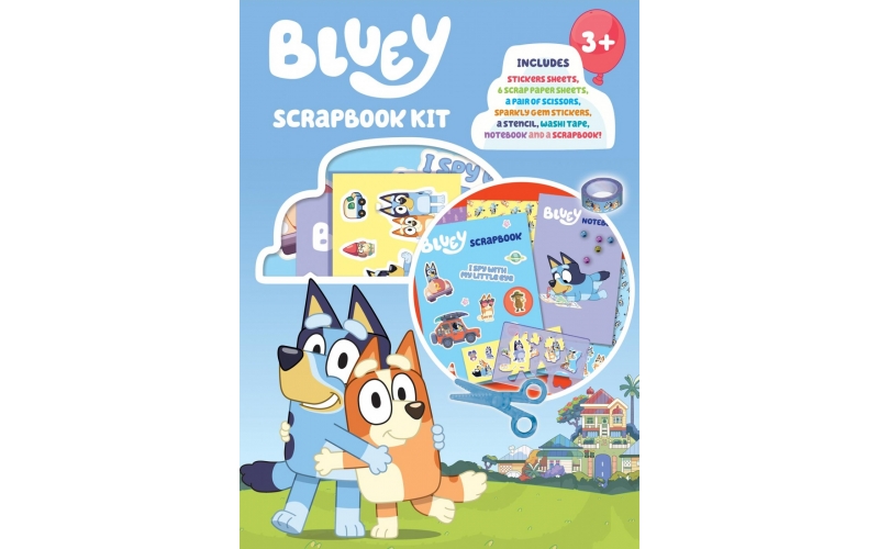 BLUEY Scrap Book Kit - Kreativt Scrapbook-sæt til børn